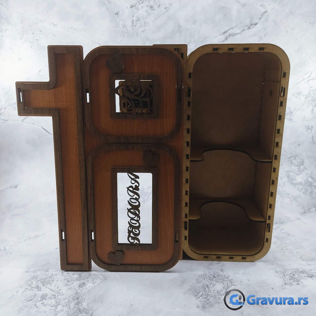 Poklon kutija za 18-ti rođendan – Gravura.rs